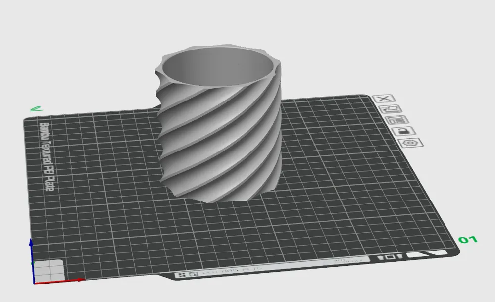 spiral plant pot by JongroMakerWorld: Download Free 3D Models