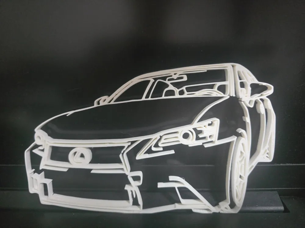 lexus Silhouette wall art by Regis - MakerWorld