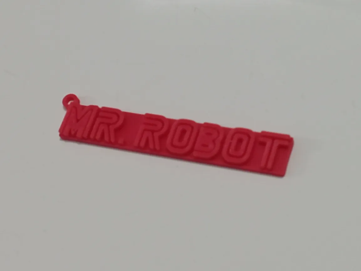 Keychain MR ROBOT - Free 3D Print Model - MakerWorld