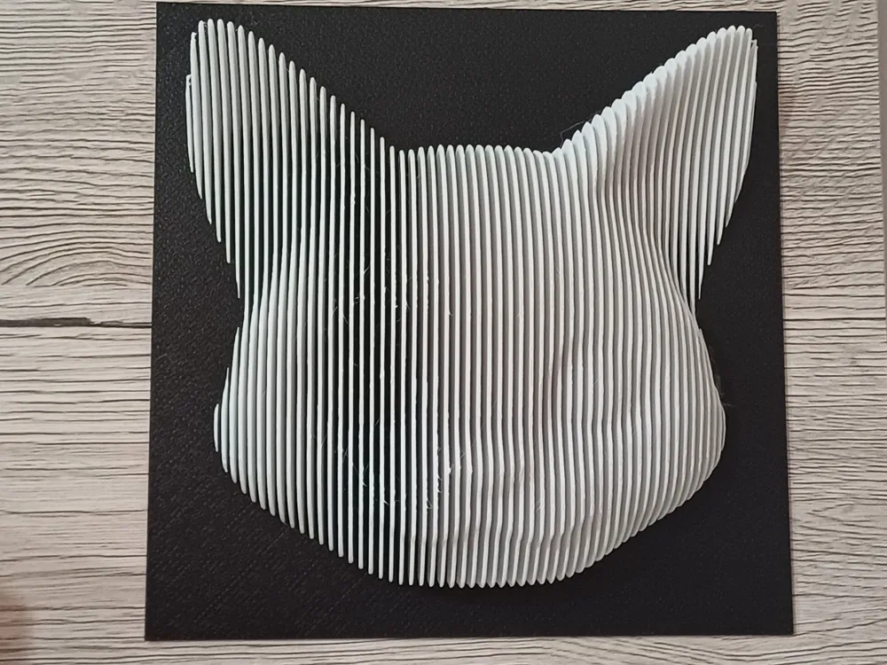 Cat Layered sculpture by Kiron 21 - MakerWorld