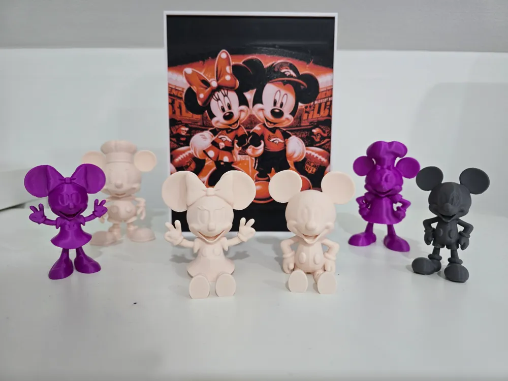 Articulated cute Minnie Mouse - Free 3D Print Model - MakerWorld