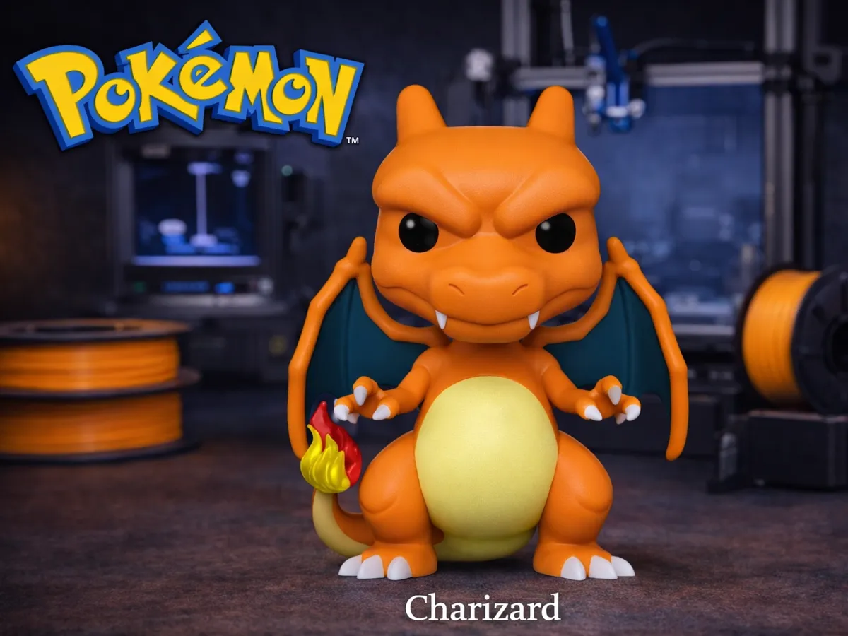 Figura Linda de Pokémon Charizard - Modelo de impresión 3D gratuito ...