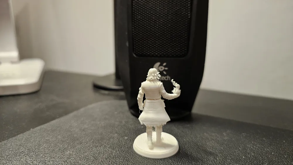Flame druid miniature - Free 3D Print Model - MakerWorld