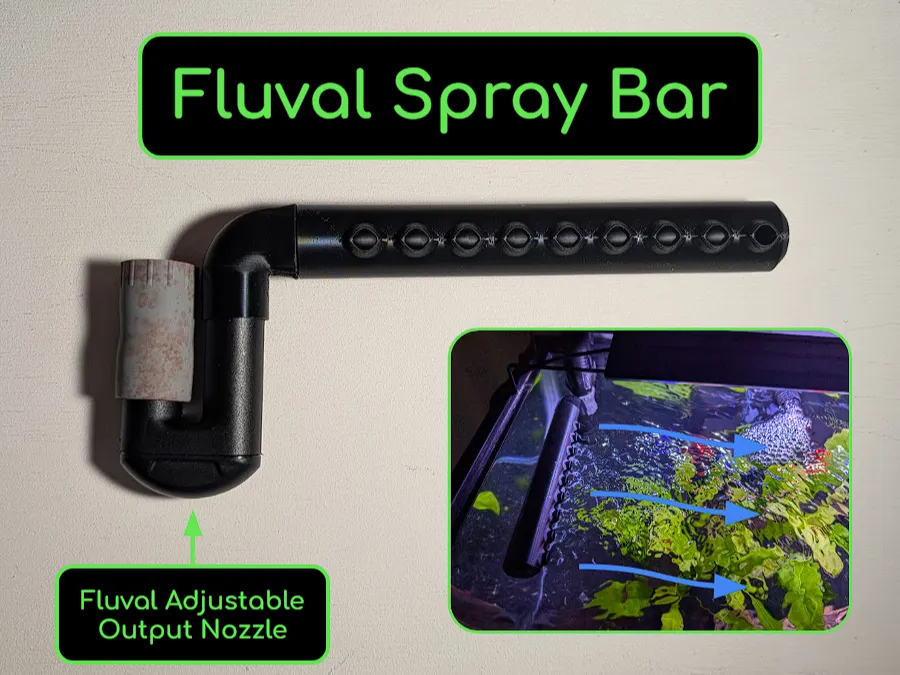 Adjustable Fluval Spray Bar - Free 3D Print Model - MakerWorld