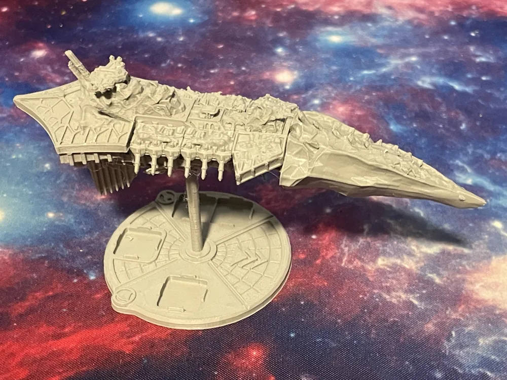 BFG Chaos Despoiler Battleship - Free 3D Print Model - MakerWorld