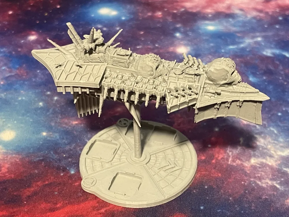 BFG Chaos Despoiler Battleship - Free 3D Print Model - MakerWorld