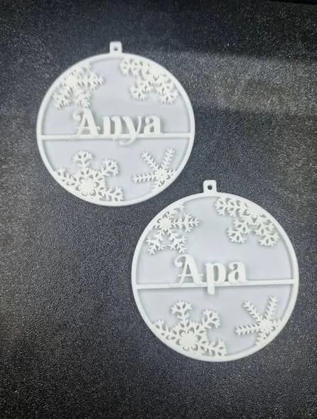 Weihnachtsbaumschmuck mit Text – Kostenloses 3D-Druckmodell – MakerWorld