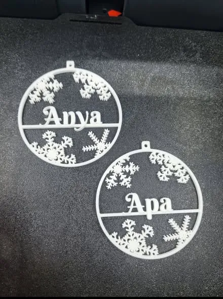 Weihnachtsbaumschmuck mit Text – Kostenloses 3D-Druckmodell – MakerWorld