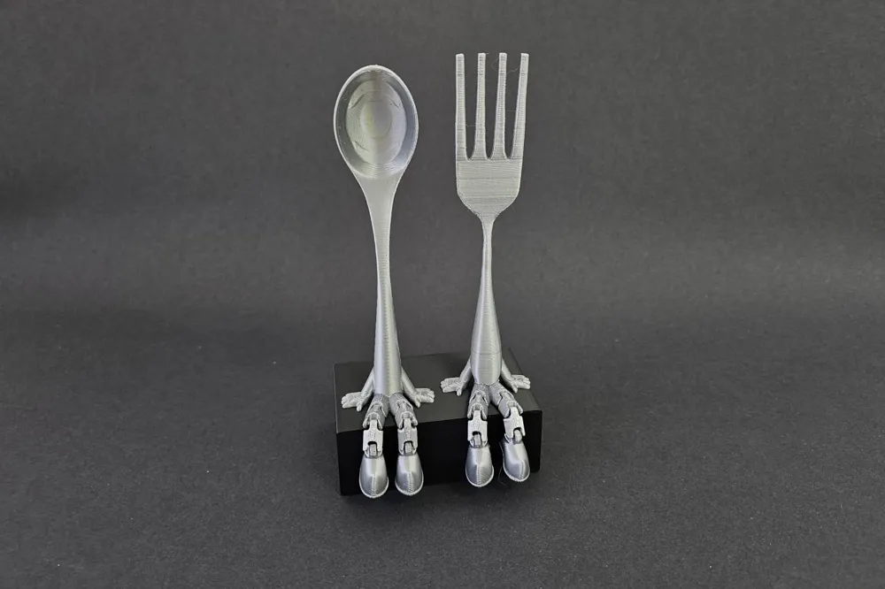 Articulated Flexi Spoon Buddy by Ireality - MakerWorld