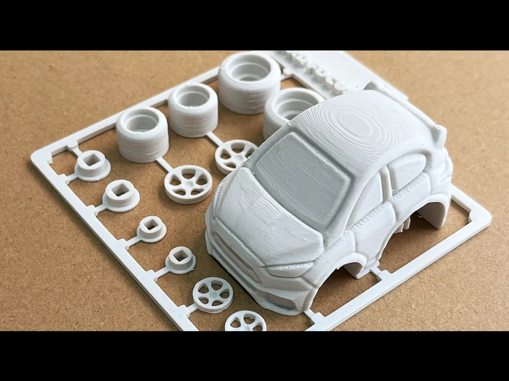 Ford Focus ST Articulated Assembly Toy Car (No glue needed, 3h high ...