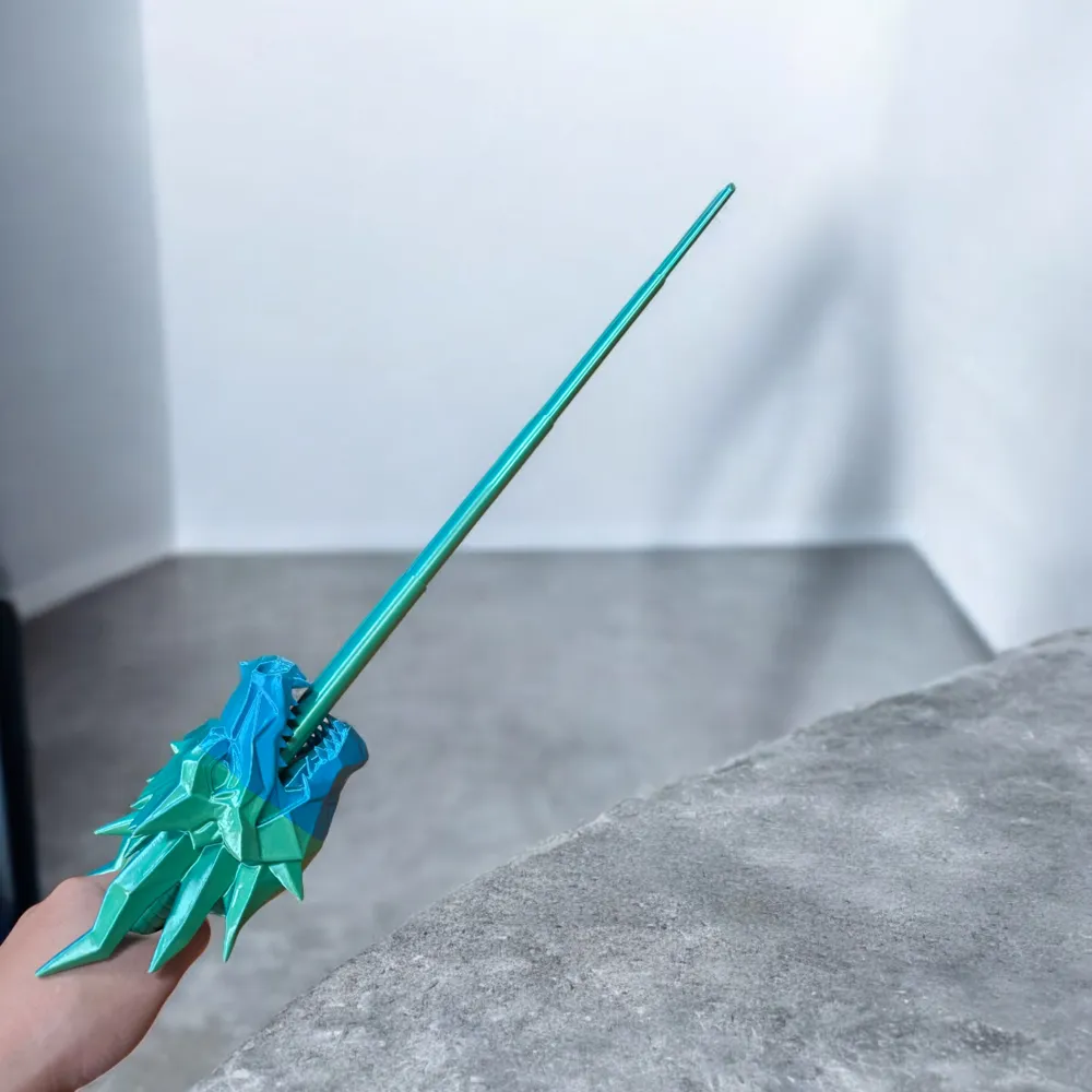 Dragon Head Retractable Sword - Free 3D Print Model - MakerWorld
