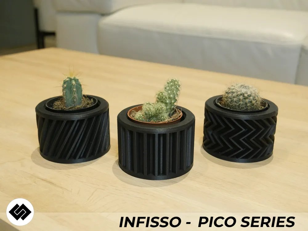 Infisso Series Triple Planter Set by Embrace Making - MakerWorld