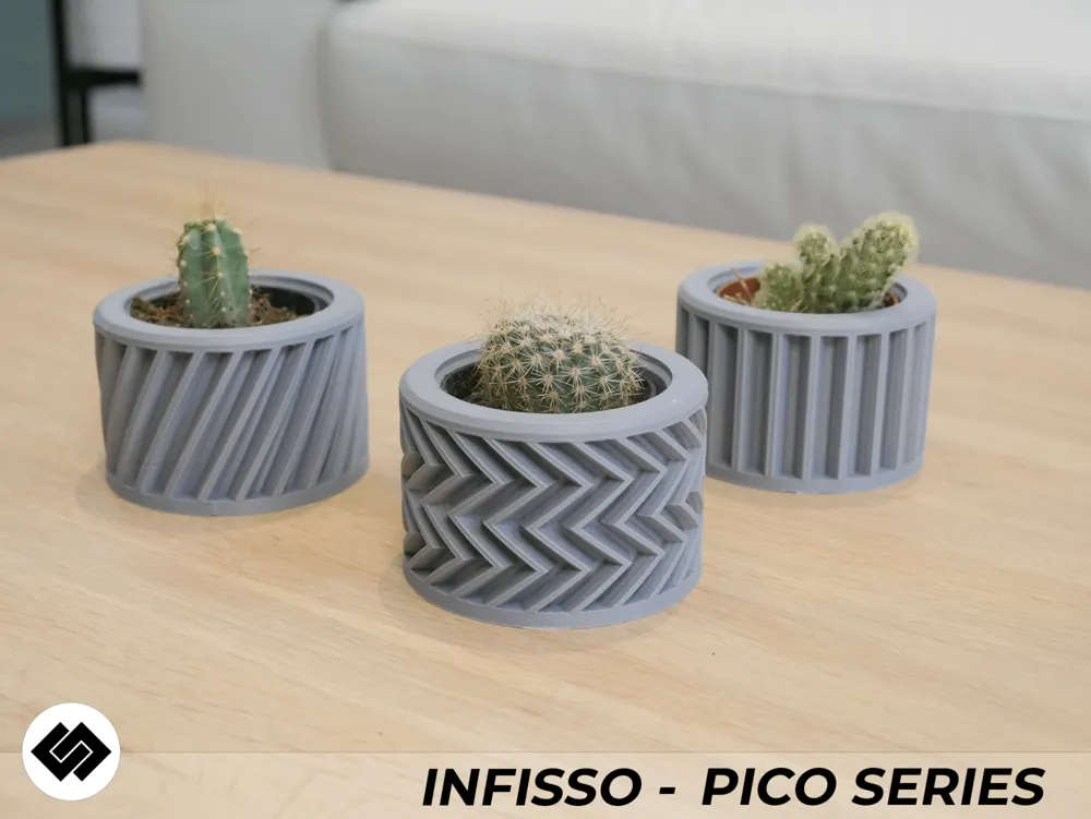 Infisso Series Triple Planter Set by Embrace Making - MakerWorld