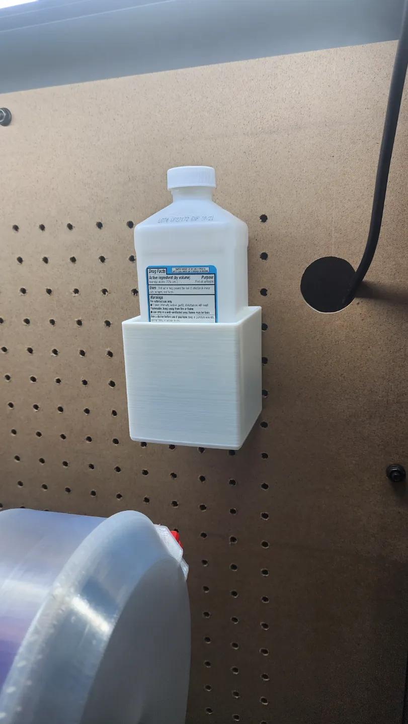 Pegboard Alcohol Bin by utesbd - MakerWorld