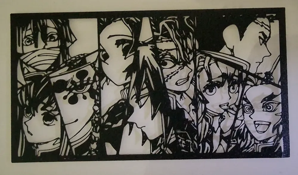 Demon Slayer Hashiras all together by TheWallArtGuy - MakerWorld