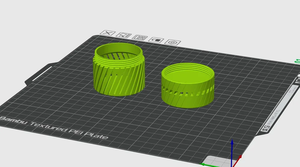 Bambu Filament Spool Desiccant Box and Hygrometer - Free 3D Print Model ...