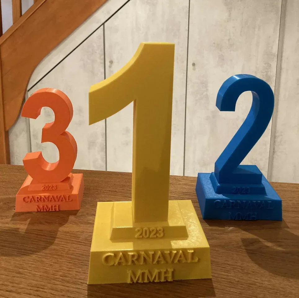 Number Trophy by Roiku3D - MakerWorld