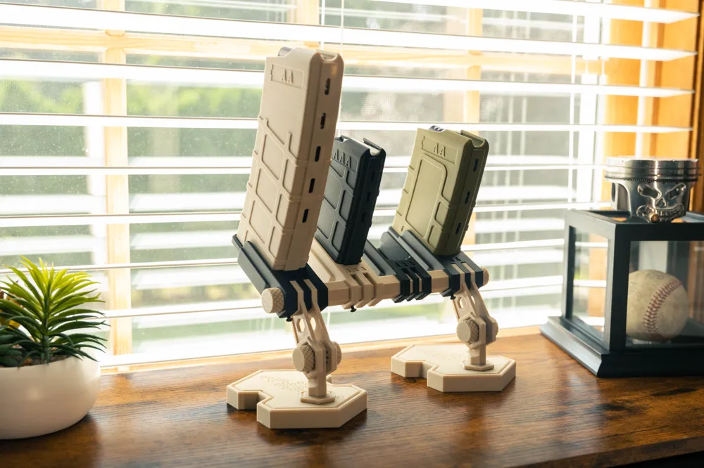 AA & AAA 电池弹匣桌面支架 来自 SD Studios - MakerWorld