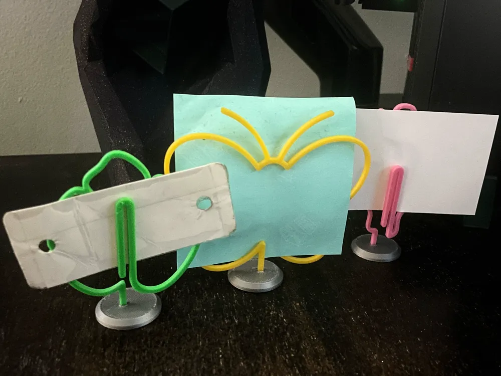 Spring Paperclip Stand Collection by cartyski - MakerWorld