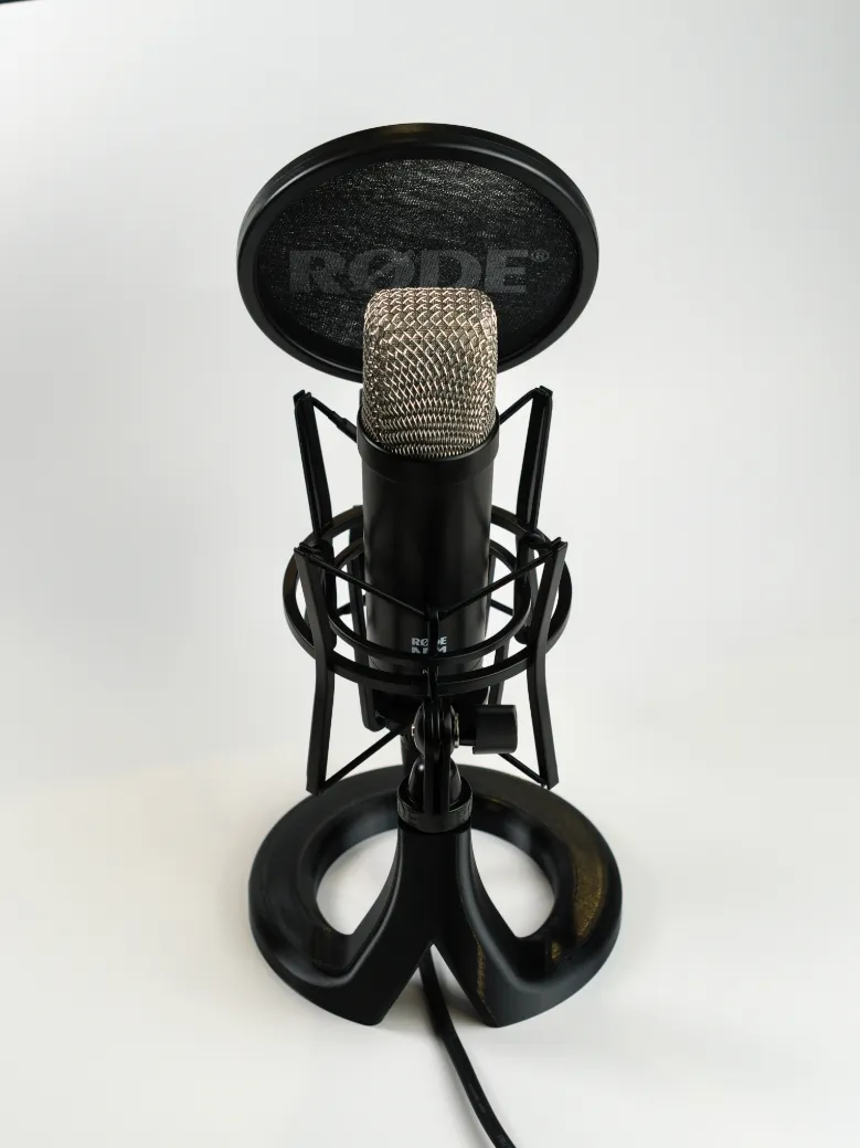 Desktop Microphone Stand for Mic Shock Mount - Free 3D Print Model ...