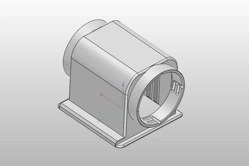 P1S/P1P/X1C Chamber Fan Dual-Pass Exhaust Adapter V2.1 (Active ...