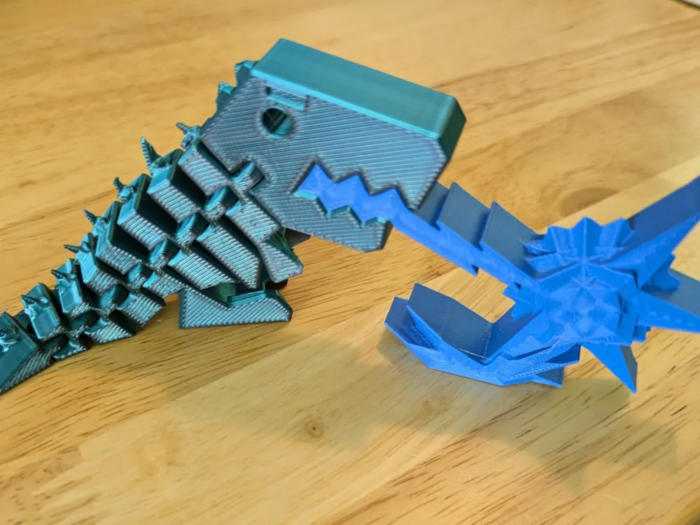 Flexi Rex Godzilla with Blast - Free 3D Print Model - MakerWorld
