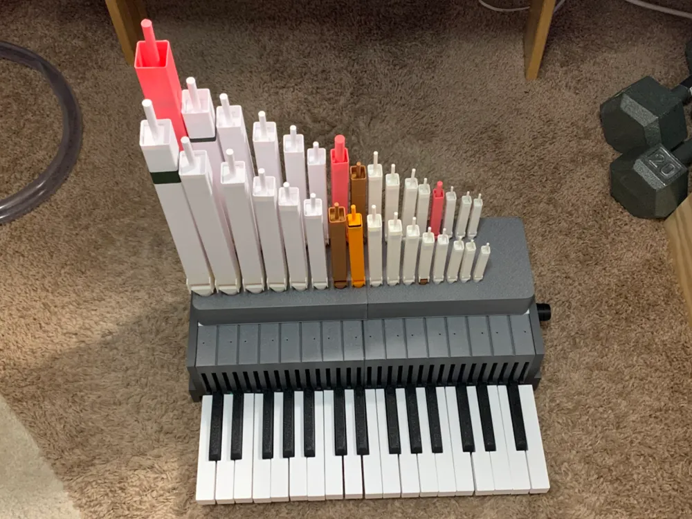 Bad 32-note pipe organ by Chrysibulum MakerWorld: Download Free 3D Models