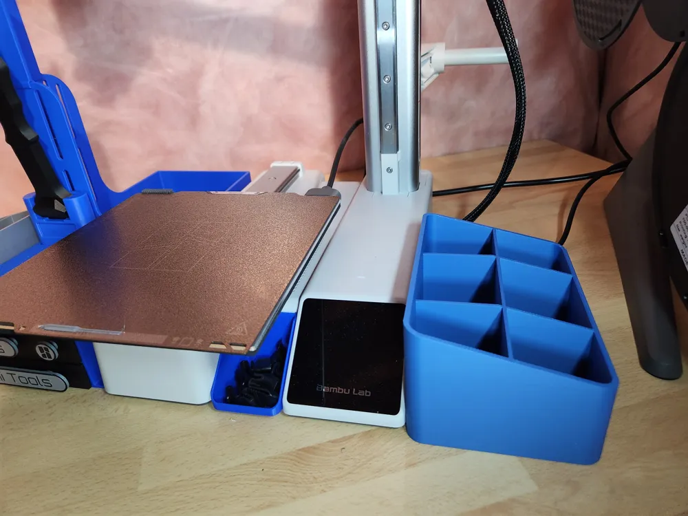 Printer Desk Organizer, Tool+Pen Organization v2 by kellytrinh - MakerWorld