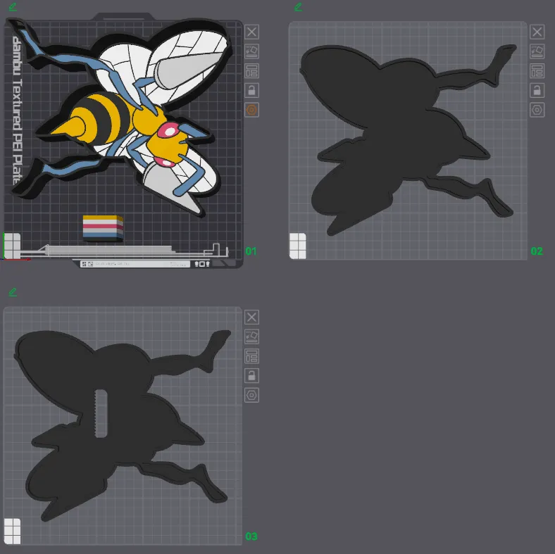 Pokemon - 0015 Beedrill LED Lamp by BeeTee 3D - MakerWorld