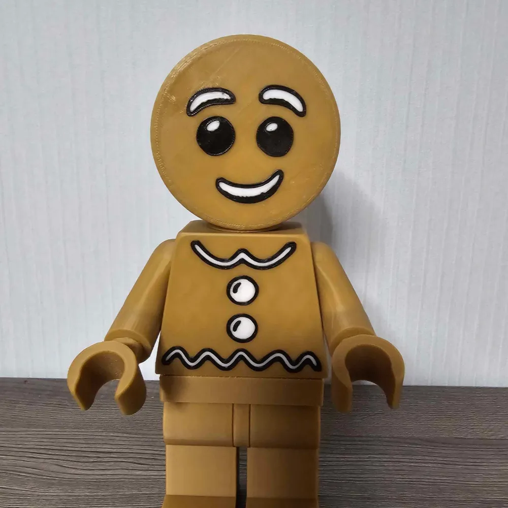 Big Brick * Gingerbread Man * 500% ~22 cm by cBoLsmUiEc - MakerWorld