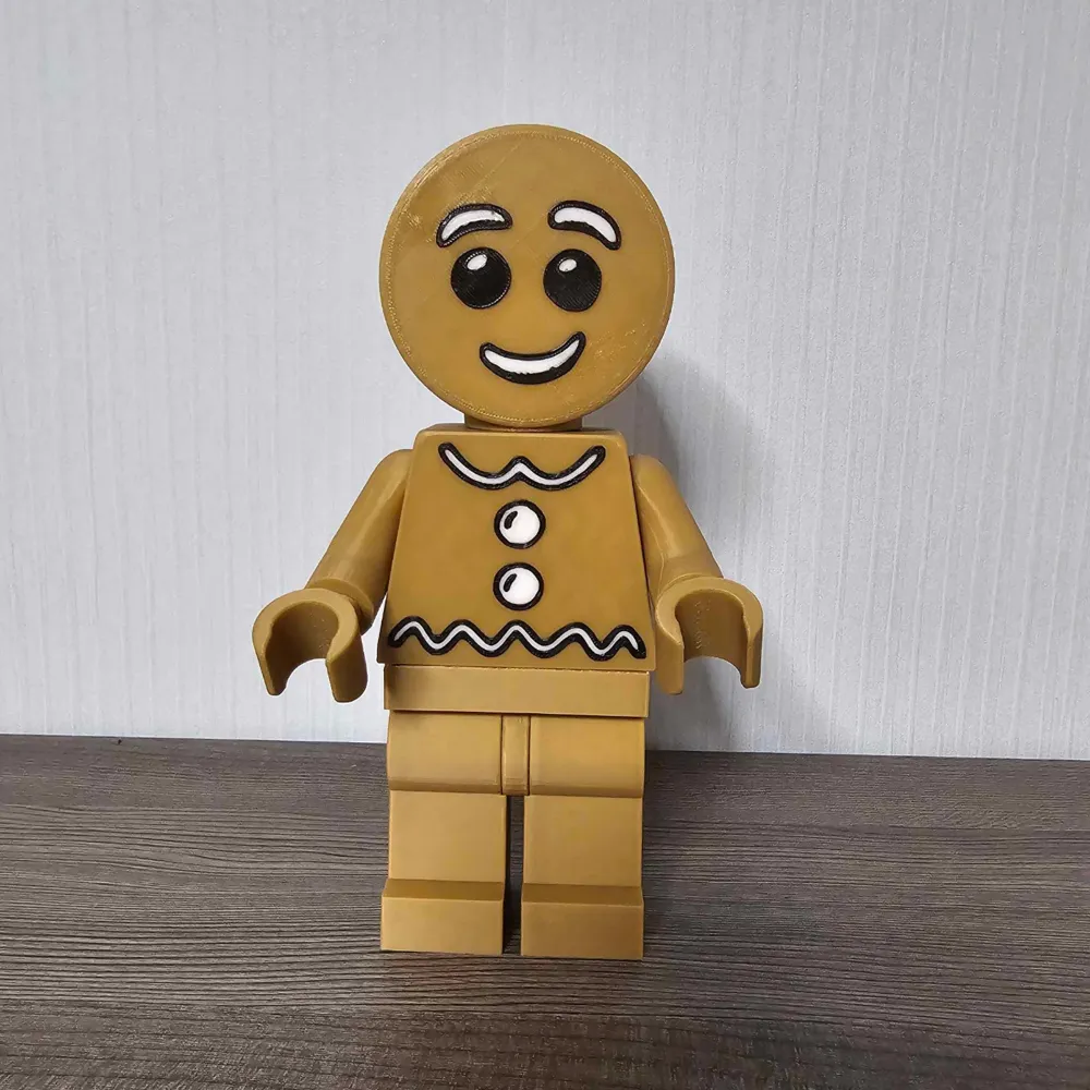 Big Brick * Gingerbread Man * 500% ~22 cm by cBoLsmUiEc - MakerWorld