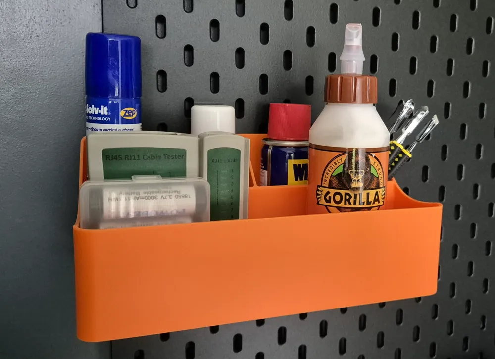 IKEA Skadis 5 Sections Container T-Clip System by adydels - MakerWorld