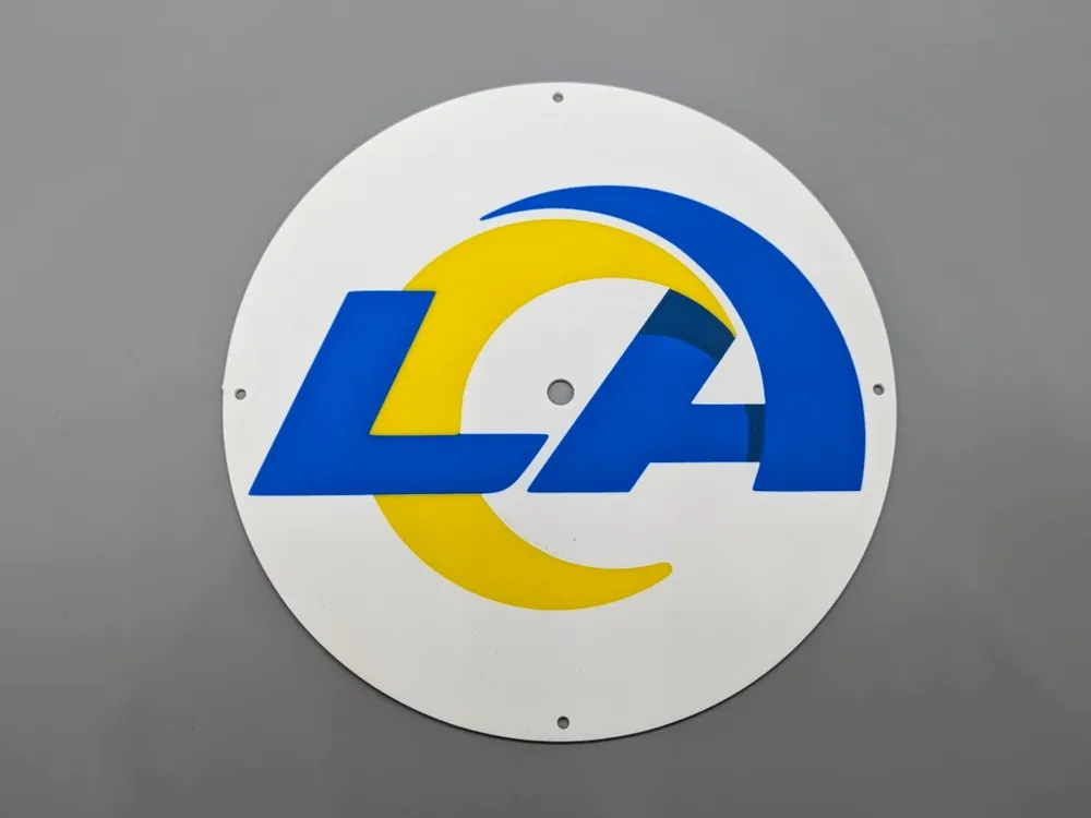 Los Angeles Rams Clock Face by MadMax3D - MakerWorld