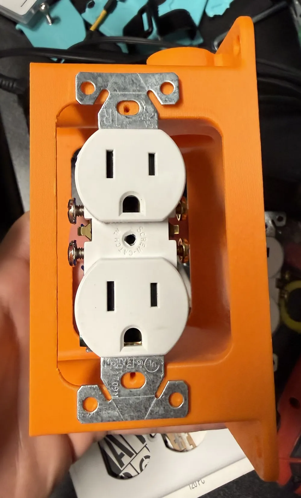 2-Gang Electrical Outlet Box for Wall - Free 3D Print Model - MakerWorld