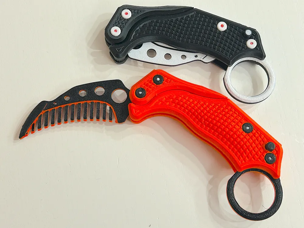 Comb Blade Upgrade for Gravity X Karambit Fidget - Free 3D Print Model ...