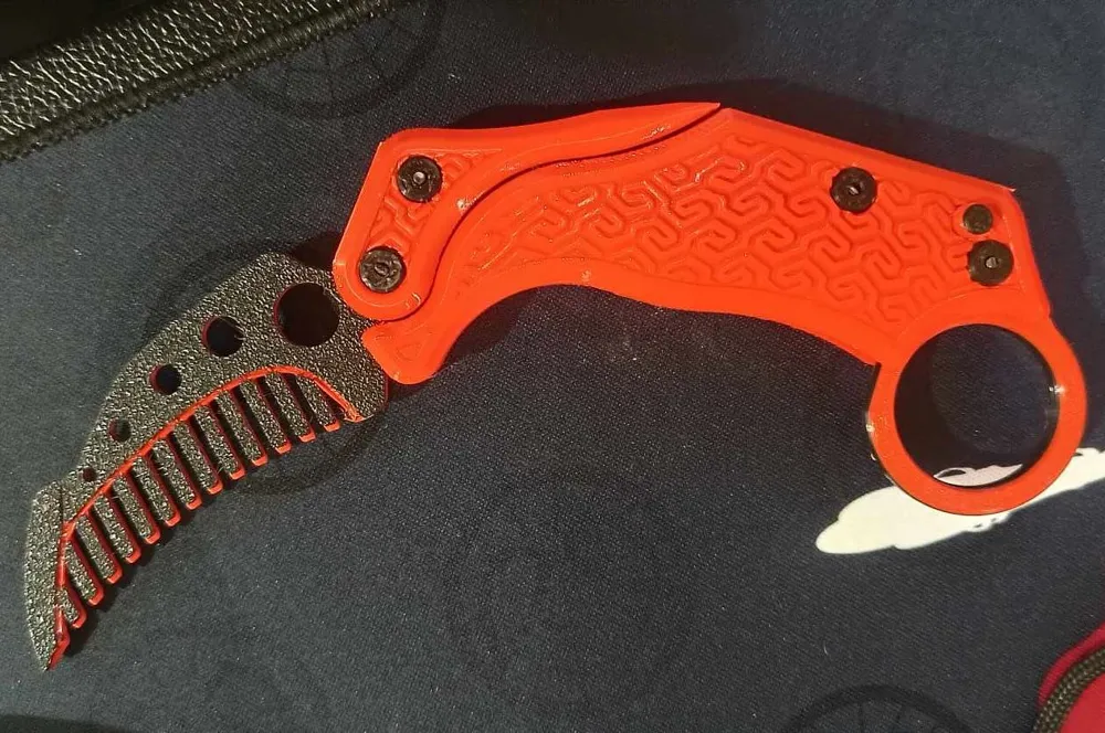 Comb Blade Upgrade for Gravity X Karambit Fidget by iczfirz MakerWorld ...