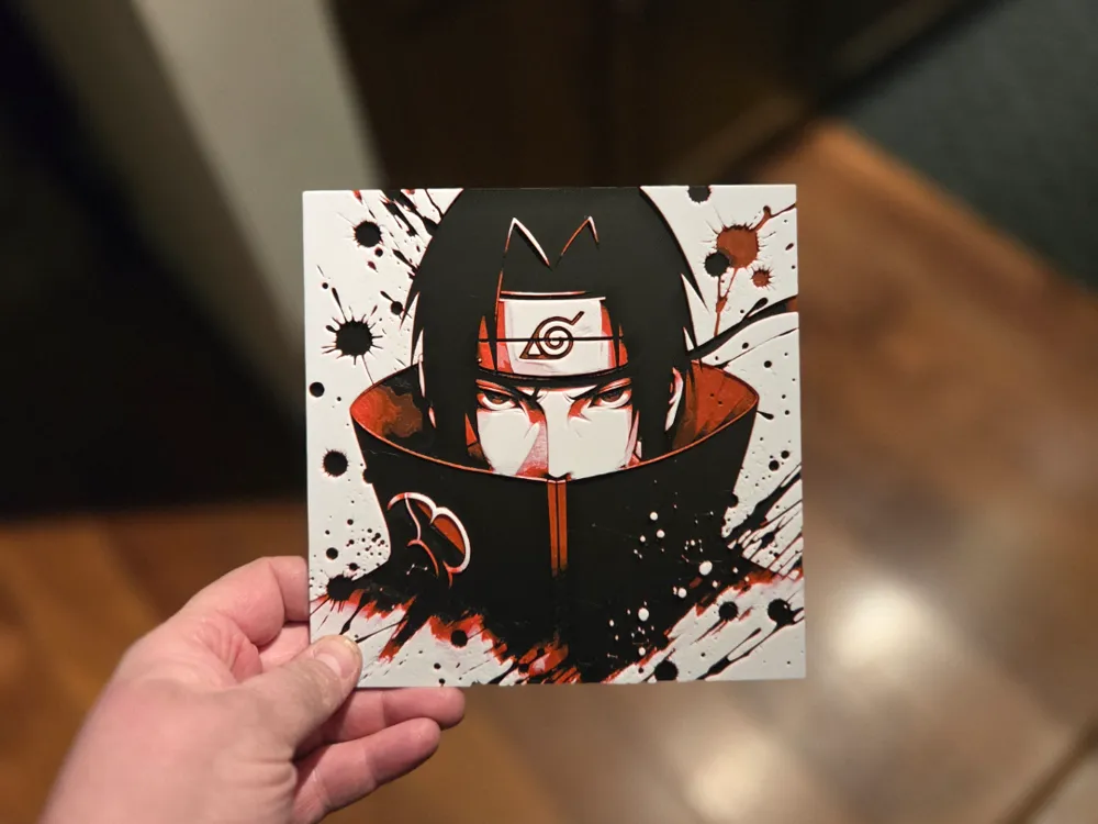 Graffiti Itachi Hueforge by 3Ree PrintingMakerWorld: Download Free 3D ...
