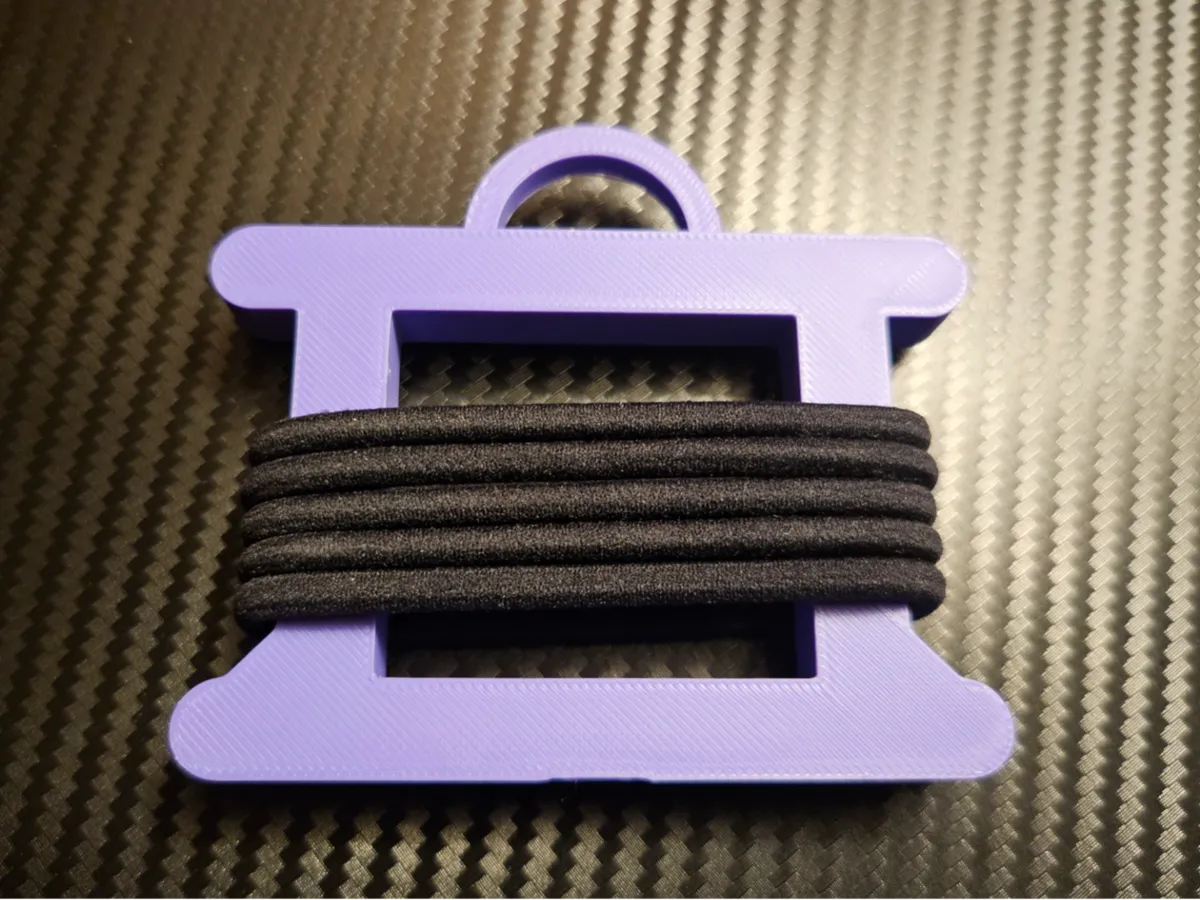 Hair Tie Keeper with Keyring - Free 3D Print Model - MakerWorld