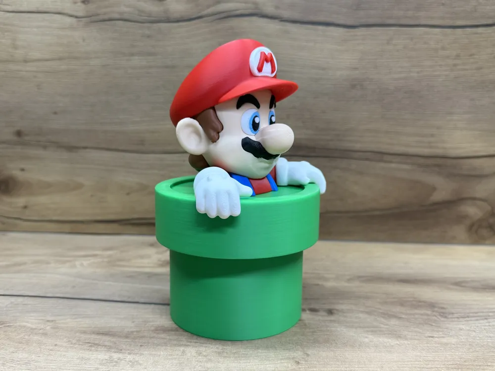 Mario Bros Pipe multipart no AMS - Free 3D Print Model - MakerWorld