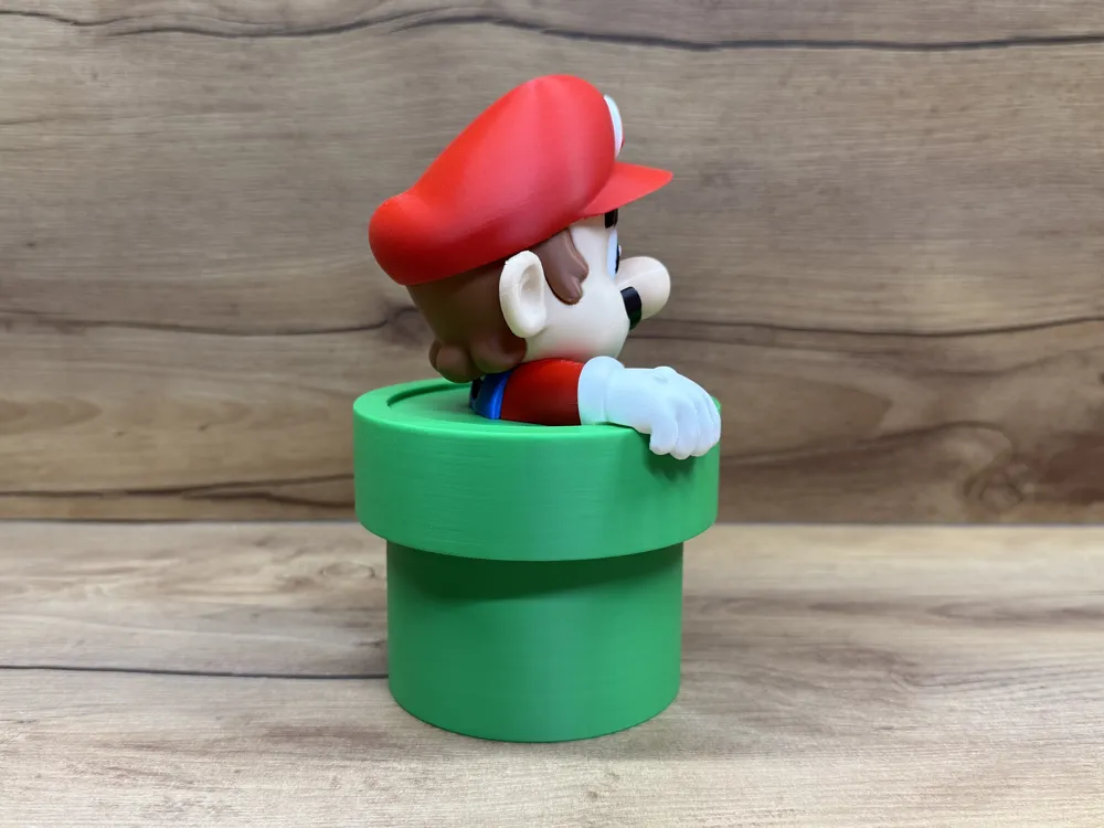Mario Bros Pipe multipart no AMS - Free 3D Print Model - MakerWorld