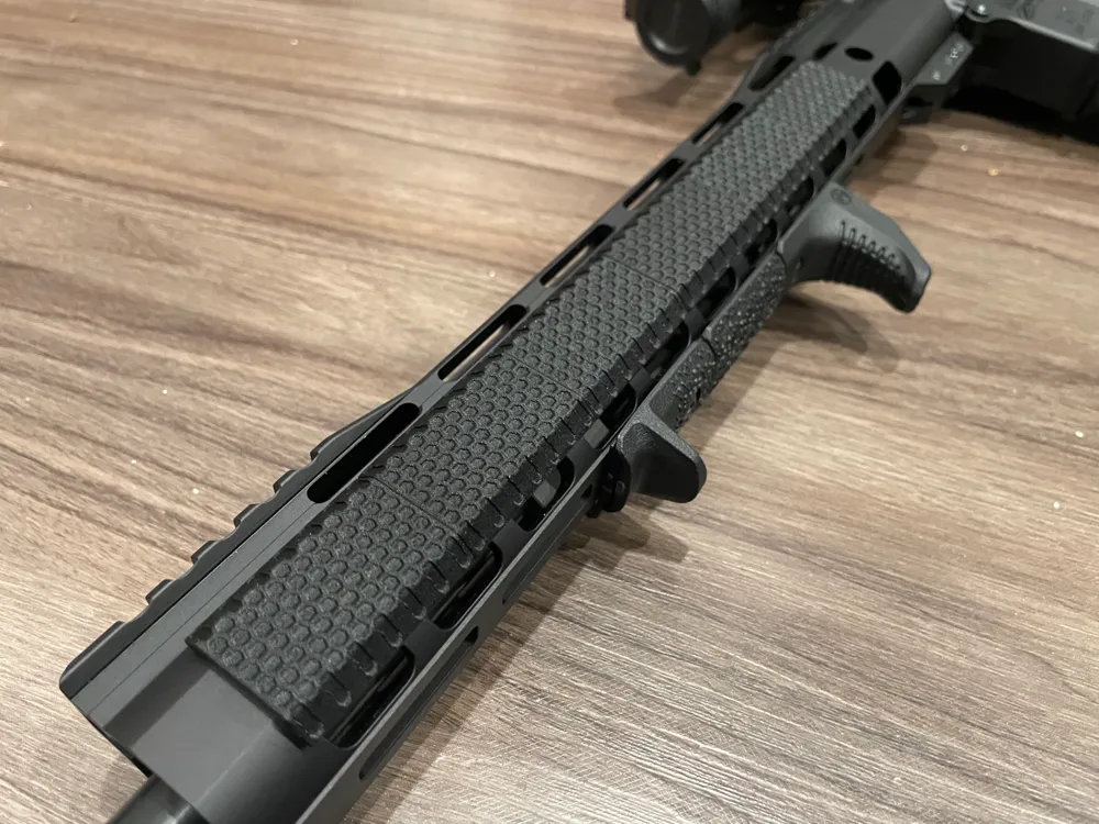 (Snap In) M-LOK Rail Covers Hex Grip V1 - Free 3D Print Model - MakerWorld