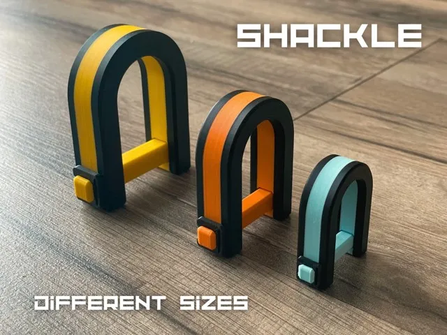 Shackles - Various Sizes - Free 3D Print Model - MakerWorld