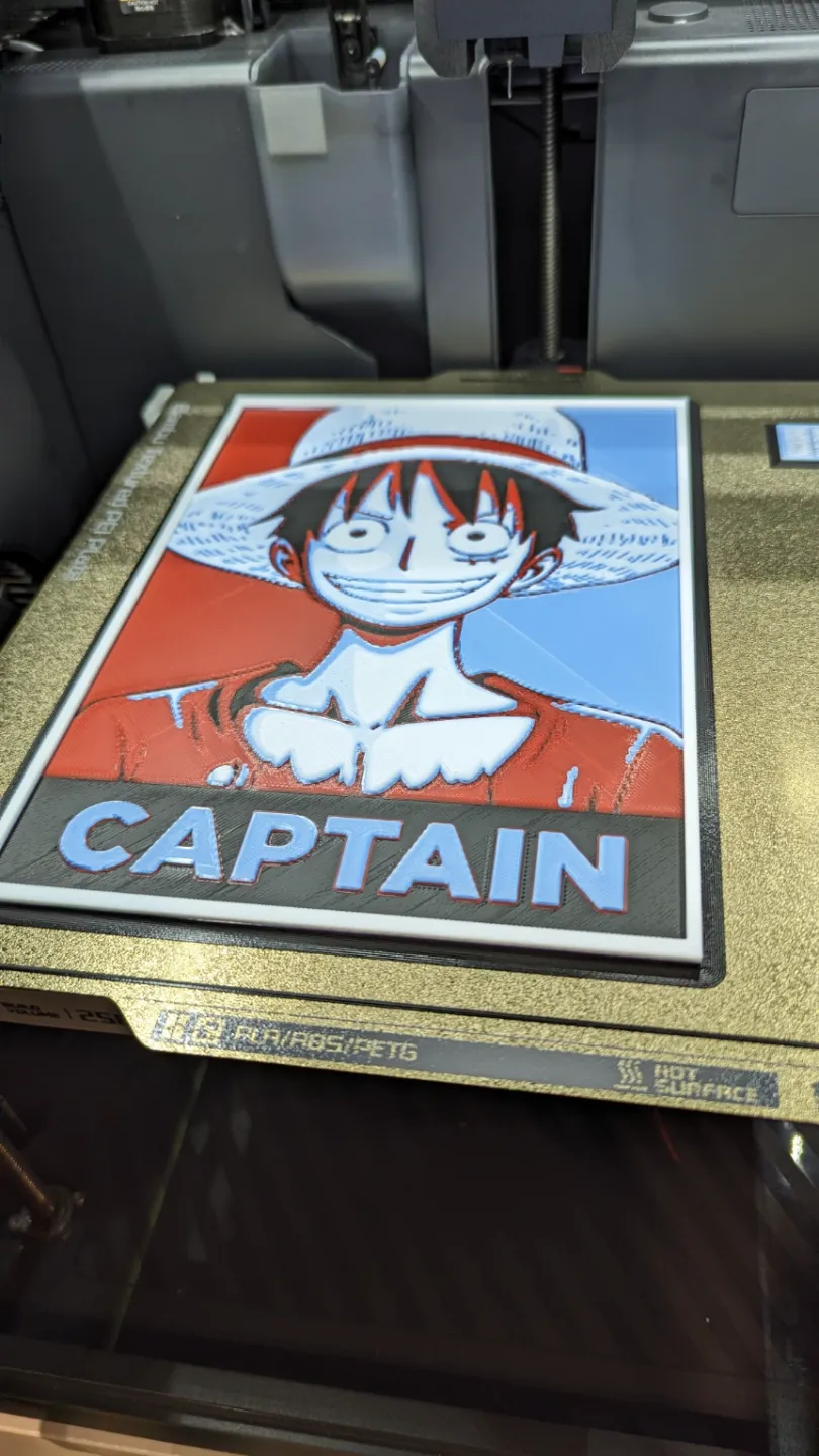 Luffy The Captain of the straw hats! Hueforge by INFUSE 3D - MakerWorld