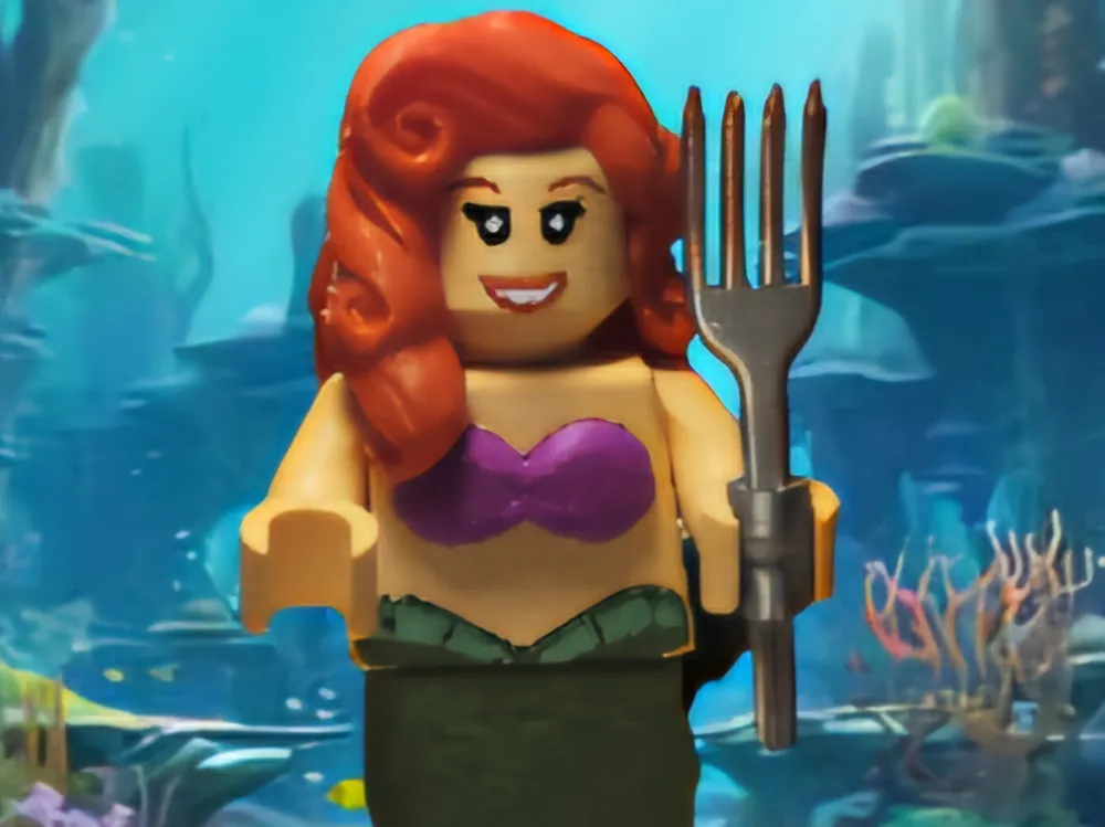 Big Brick * ULTRA-BLOCKS * Ariel (Little Mermaid) by Warp3D Prints ...