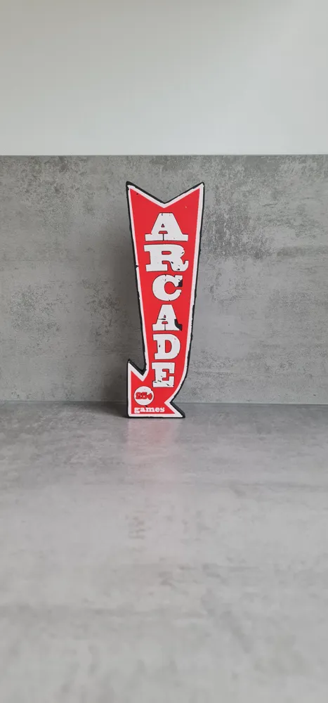 Arcade arrow logo / sign - Free 3D Print Model - MakerWorld
