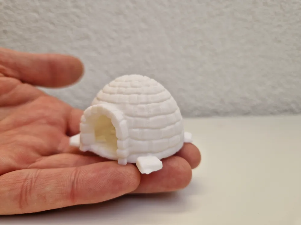 Miniature Arctic Igloo Model for Diorama by 3D Delight MakerWorld ...