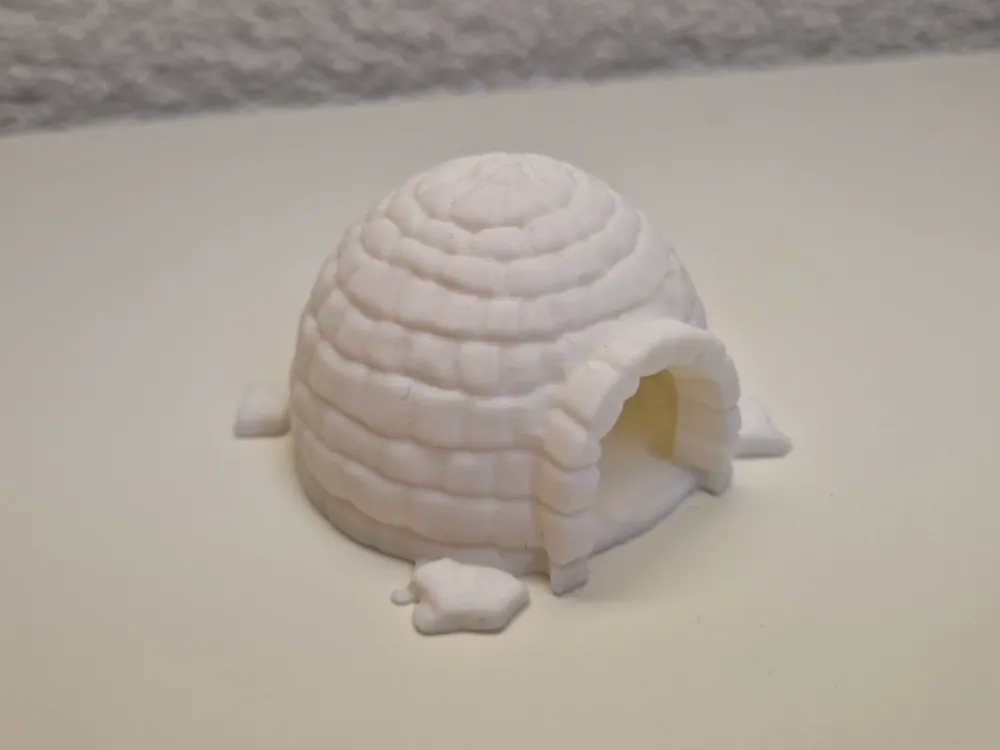 Miniature Arctic Igloo Model for Diorama - Free 3D Print Model - MakerWorld