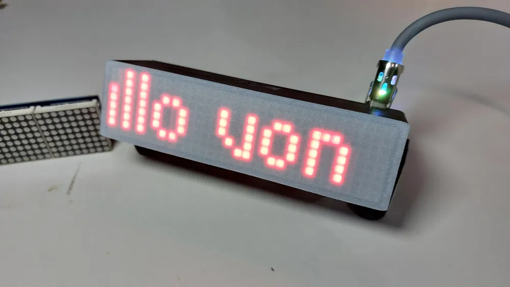 DIY LED Matrix Billboard with Web Control MAX7219 by HD Robotics ...