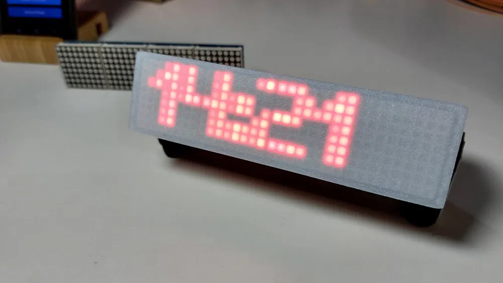 DIY LED Matrix Billboard with Web Control MAX7219 - Free 3D Print Model ...