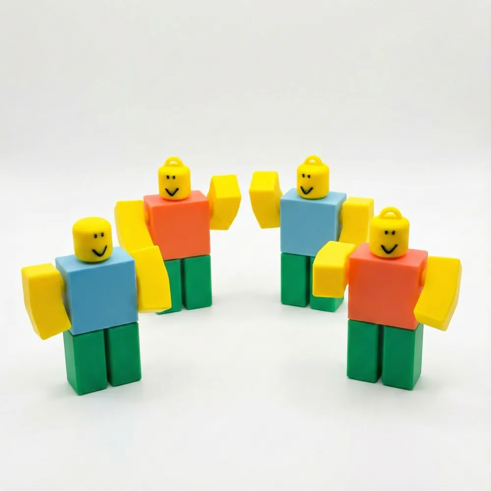 Roblox NOOB – Articulated Figure & Keyring - Free 3D Print Model ...